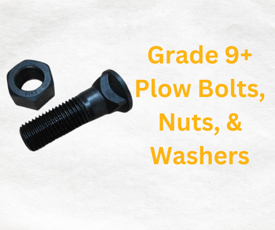 Grade 9+ Plow Bolts, Nuts, and Washers
