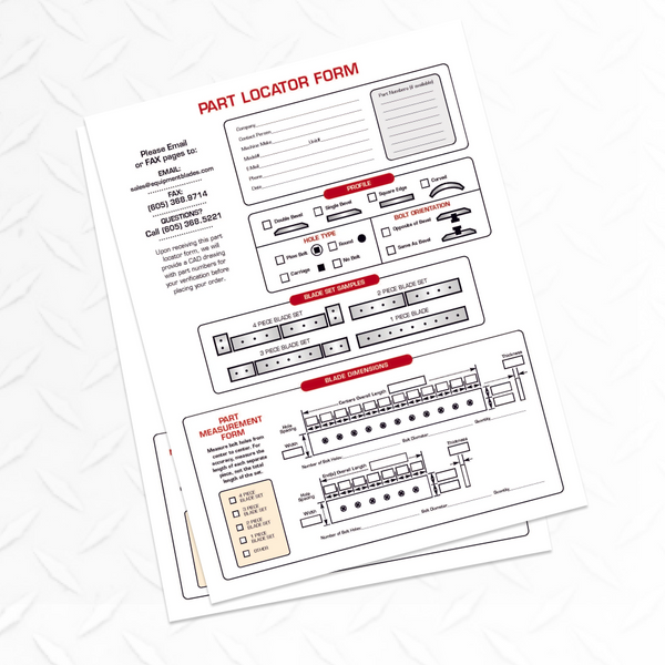 Contact Equipment Blades | Find Parts